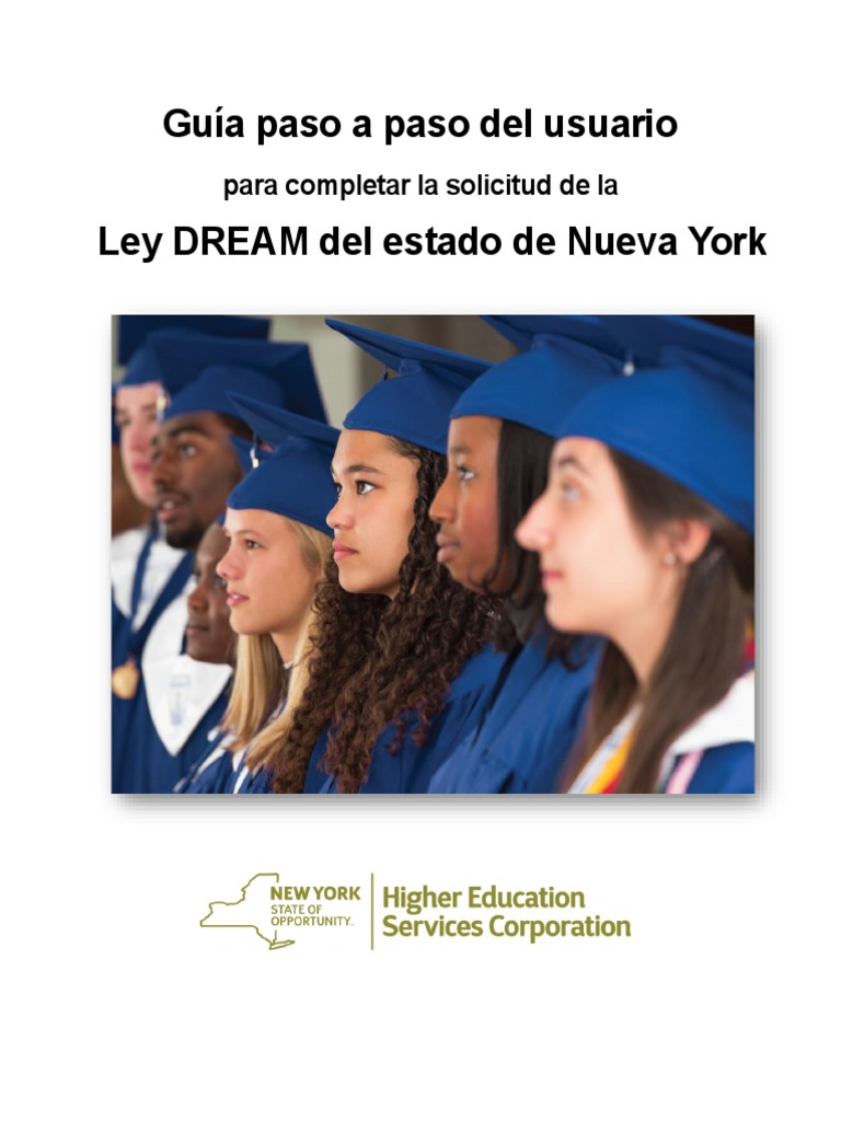 Ny S Dream Act Application User Guide Spanish | PDF | Visa de viaje ...