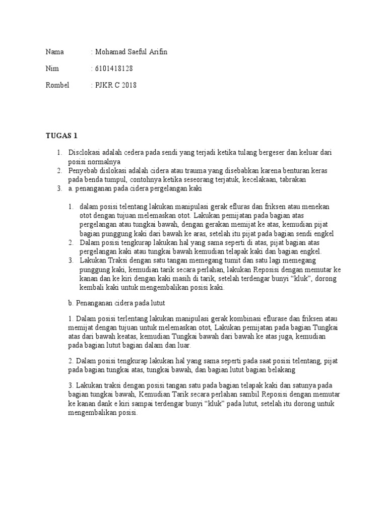 M Saeful Arifin 128 PJKRC2018 | PDF | Kesehatan Holistik