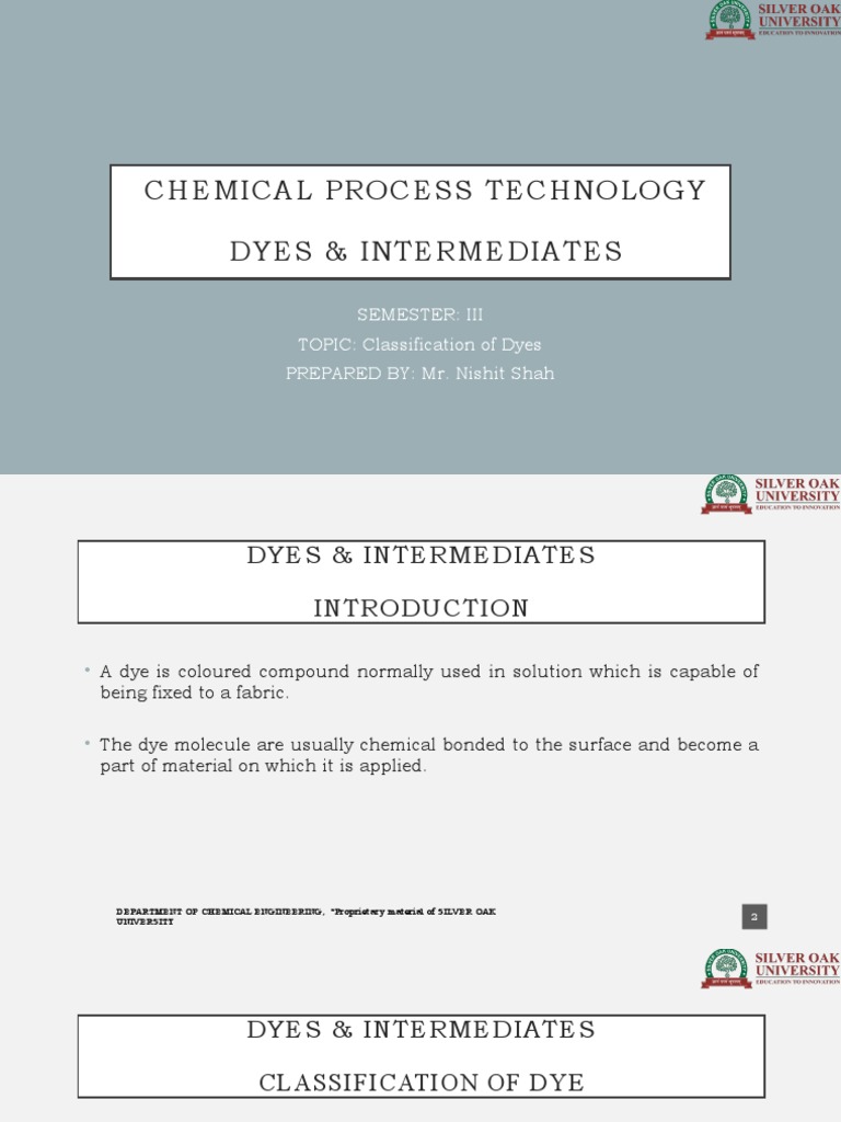 Classification of Dyes | PDF | Dye | Amine