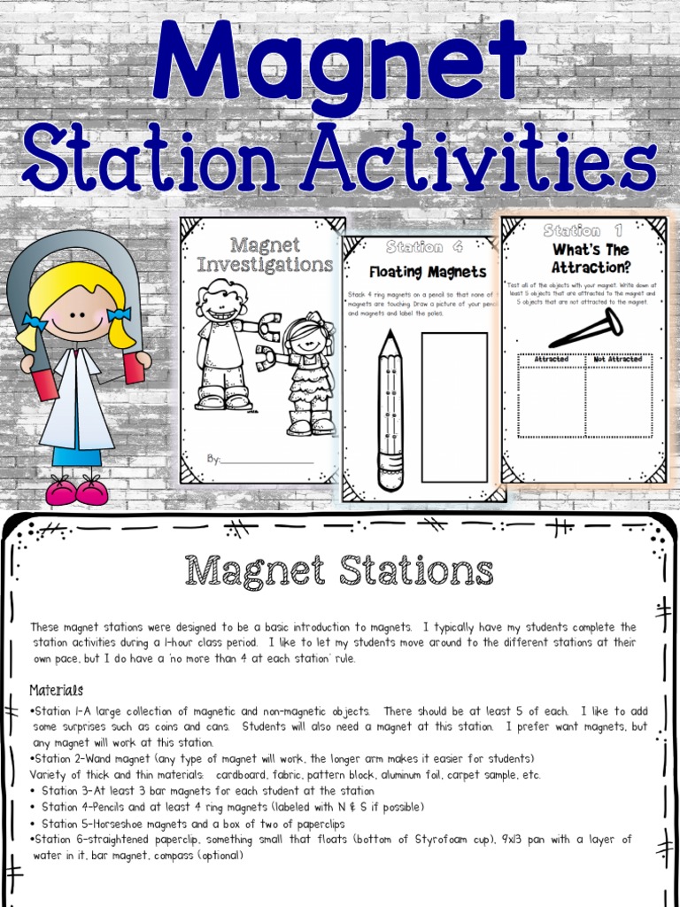 Magnet Station Activities | PDF | Magnet | Compass