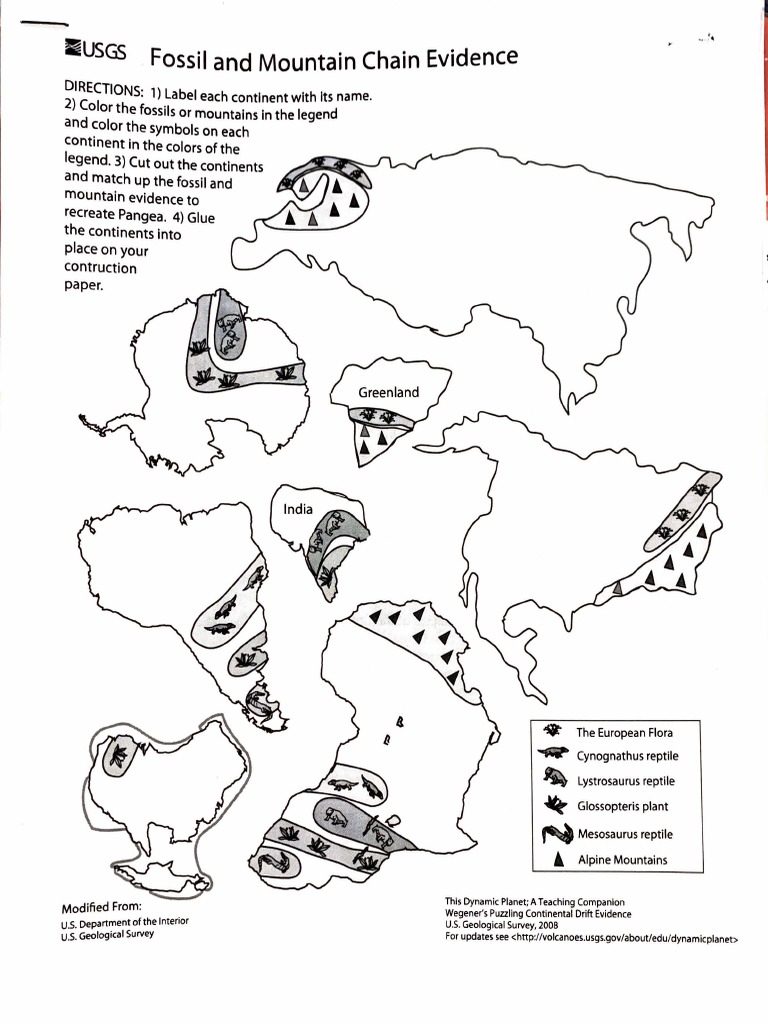 Continental Drift Activity | PDF | Continent | Physical Geography