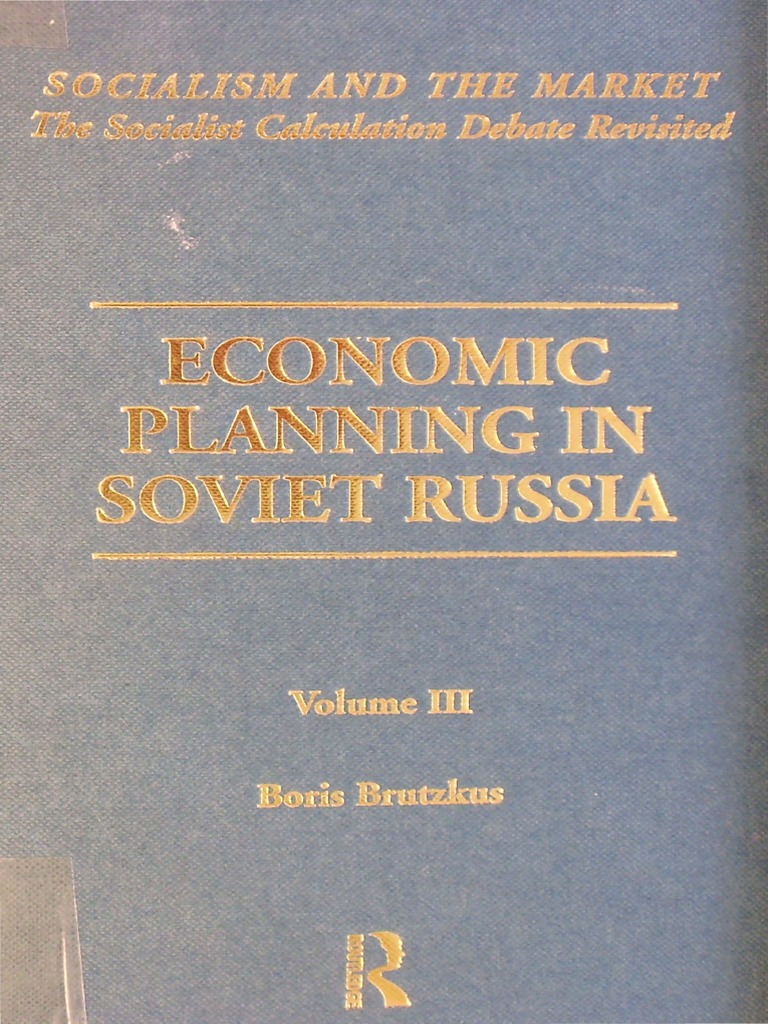 Brutzkus Boris - Economic Planning in Soviet Russia 1935 | PDF ...