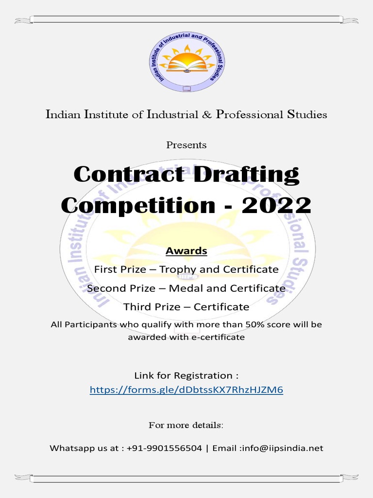 Contract Drafting Competition 2022 | PDF | Business