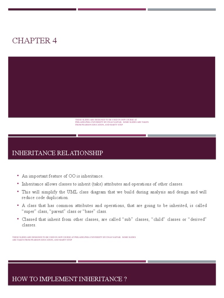 Oop Chapter 4 Pdf Class Computer Programming Inheritance Object Oriented Programming 9730