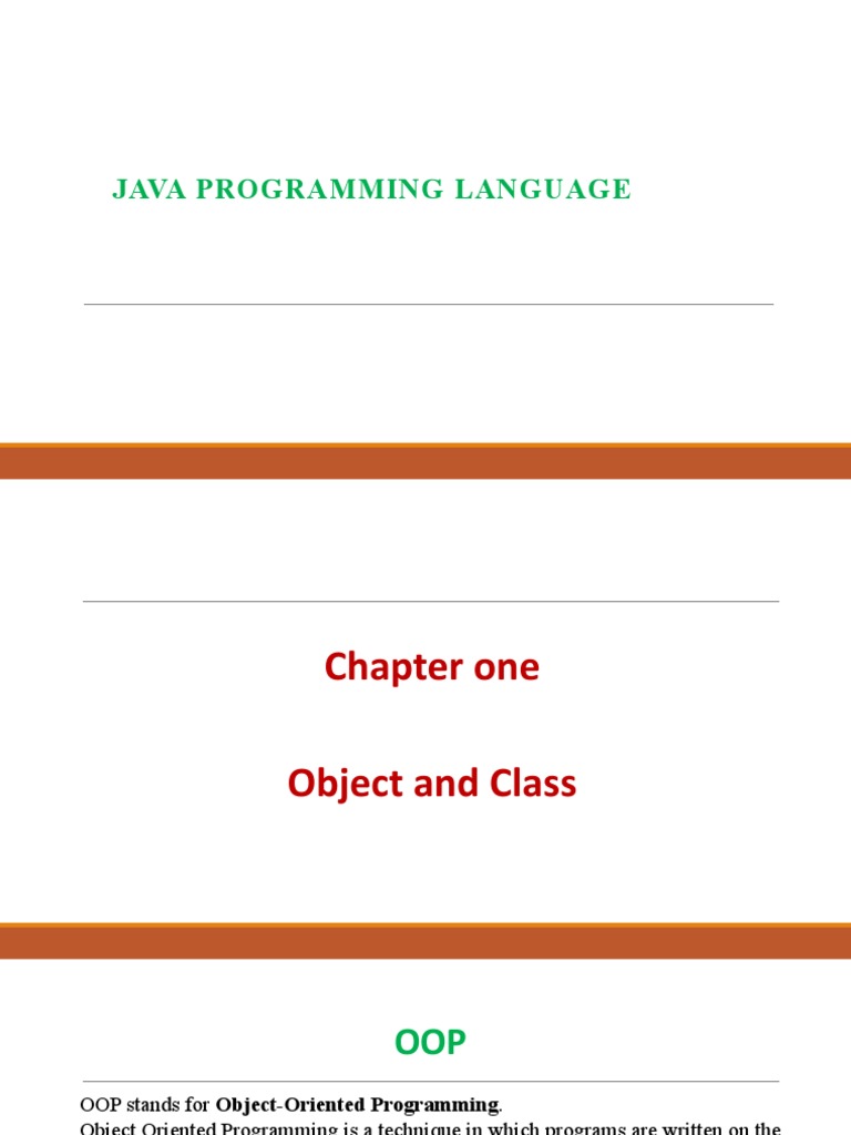 Java Programming Language Pdf Class Computer Programming Object Oriented Programming