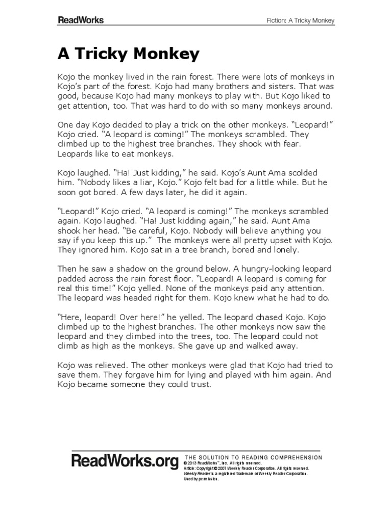 Tricky Monkey | PDF