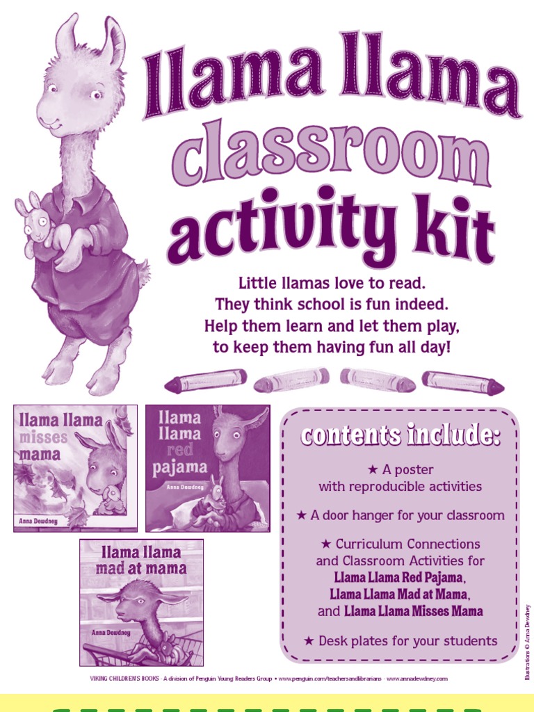 Llama Activity Kit | PDF | Reading Comprehension | Emotions