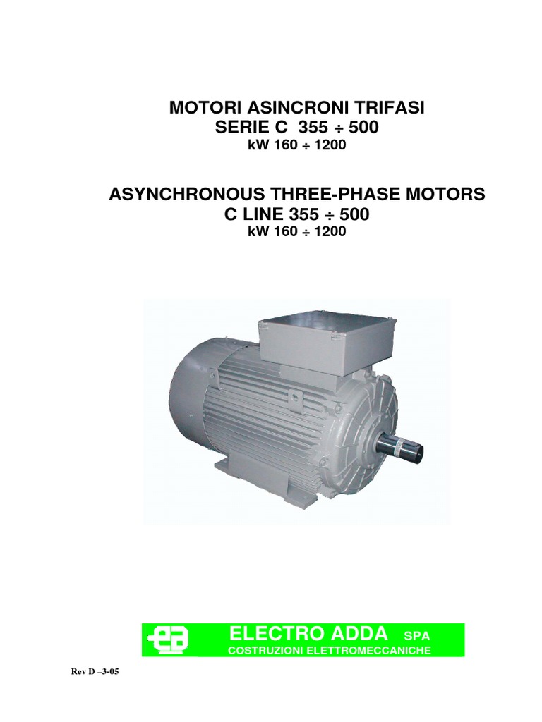 Catalogo Serie c355-500 Rev D | PDF