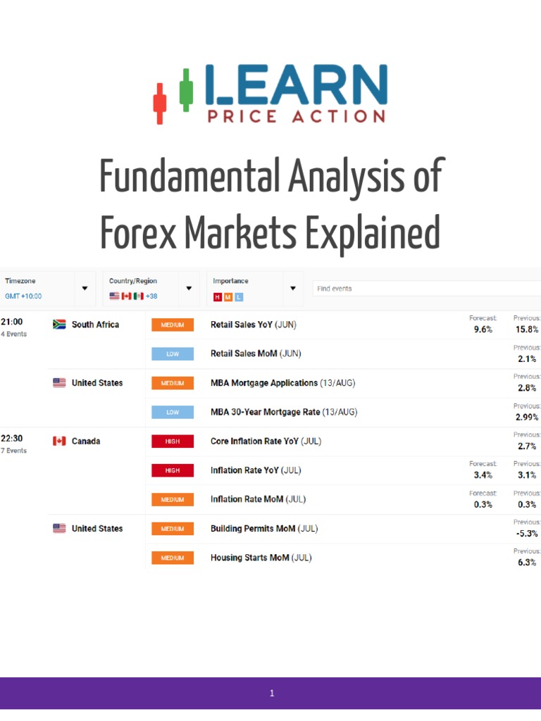 Fundamental Analysis of Forex Markets Explained | PDF | Foreign ...