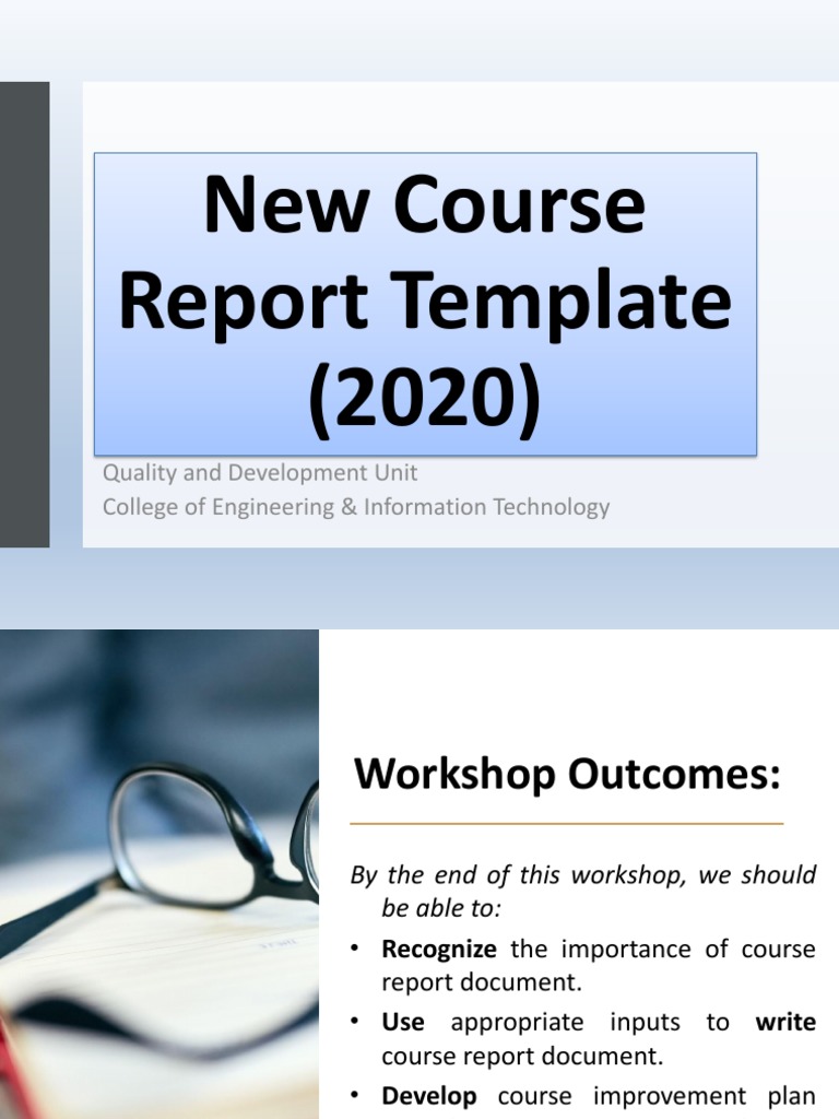 New Course Report Template | Descargar gratis PDF | Specification ...