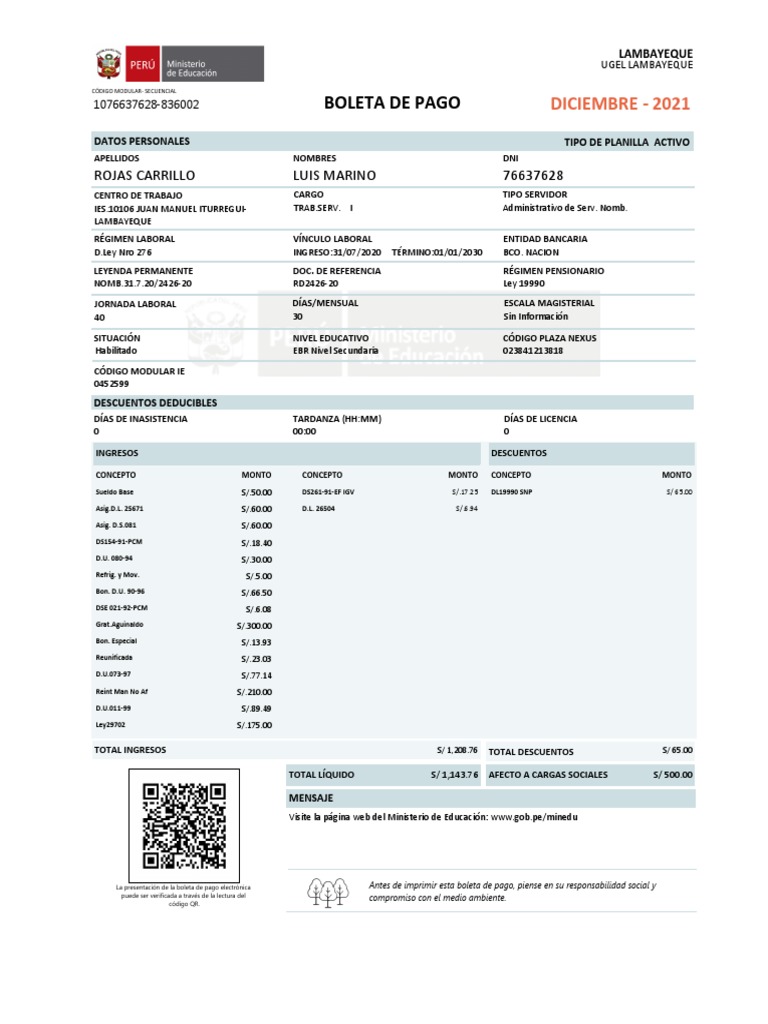 Descargar Boleta | PDF