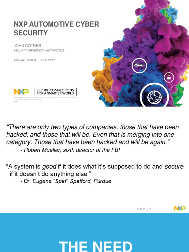 Nxp Automotive Cyber Security Pdf Information Security Security