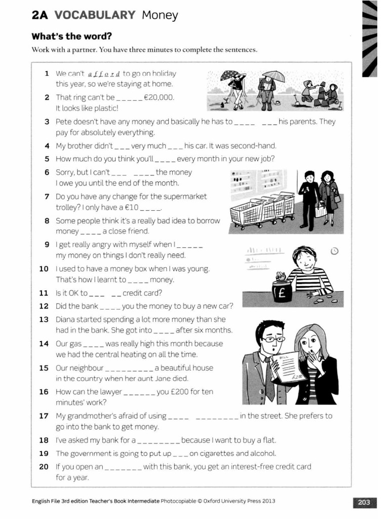 Vocabulary Money | PDF