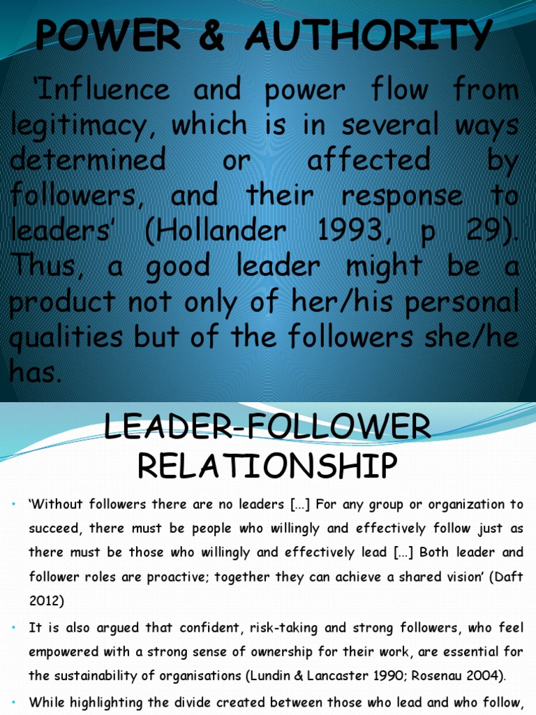 Power, Influence & Authority | Download Free PDF | Leadership | Power ...