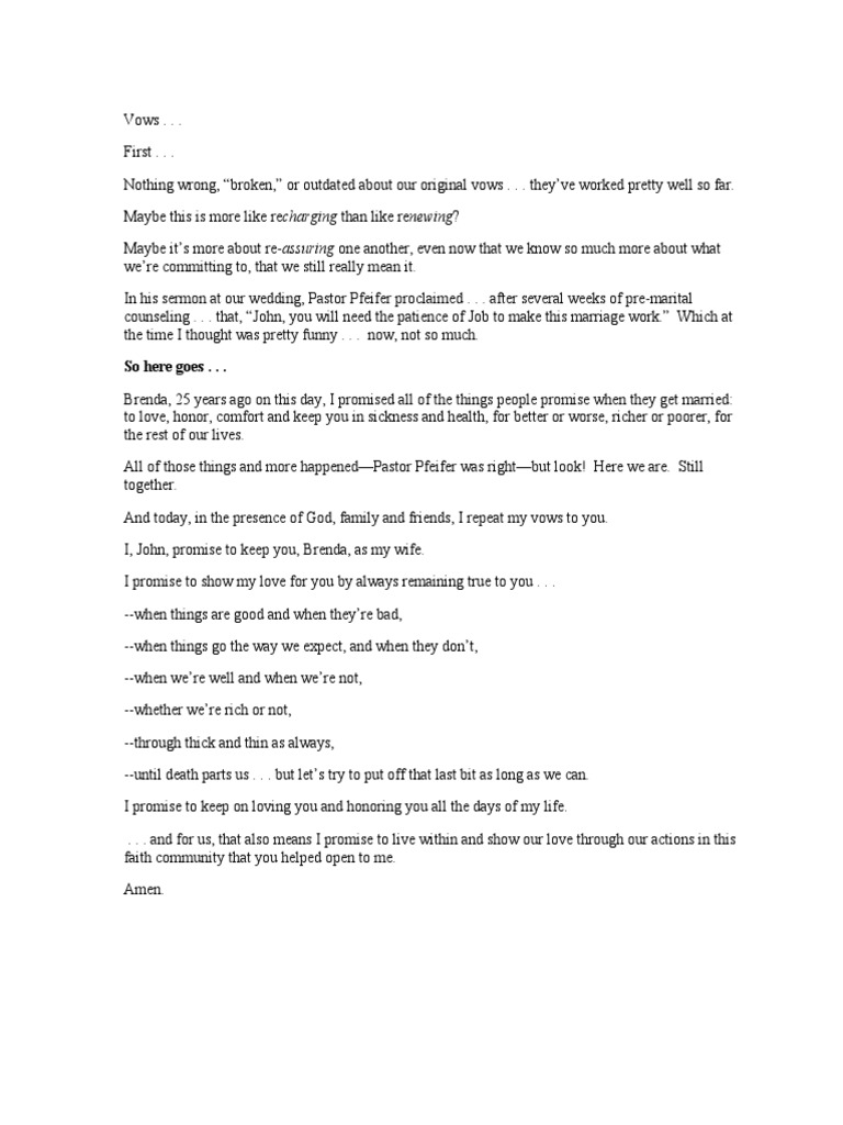 Vows | PDF