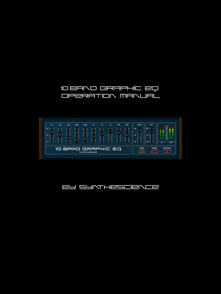 10 Band Graphic Eq. Operation Manual | PDF | Equalization (Audio ...