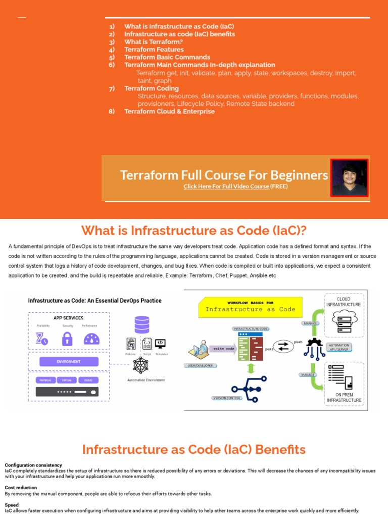 Terraform Full Course | Download Free PDF | Parameter (Computer Programming) | Variable ...