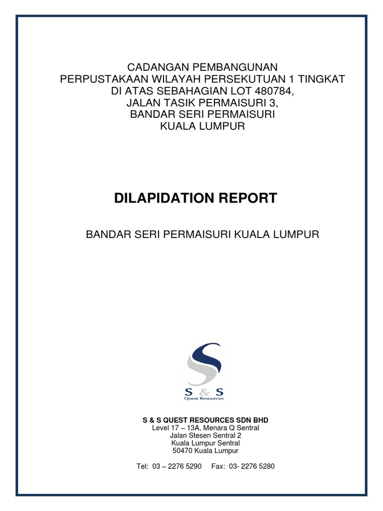 Dilapidation Report | PDF | Corrosion | Civil Engineering