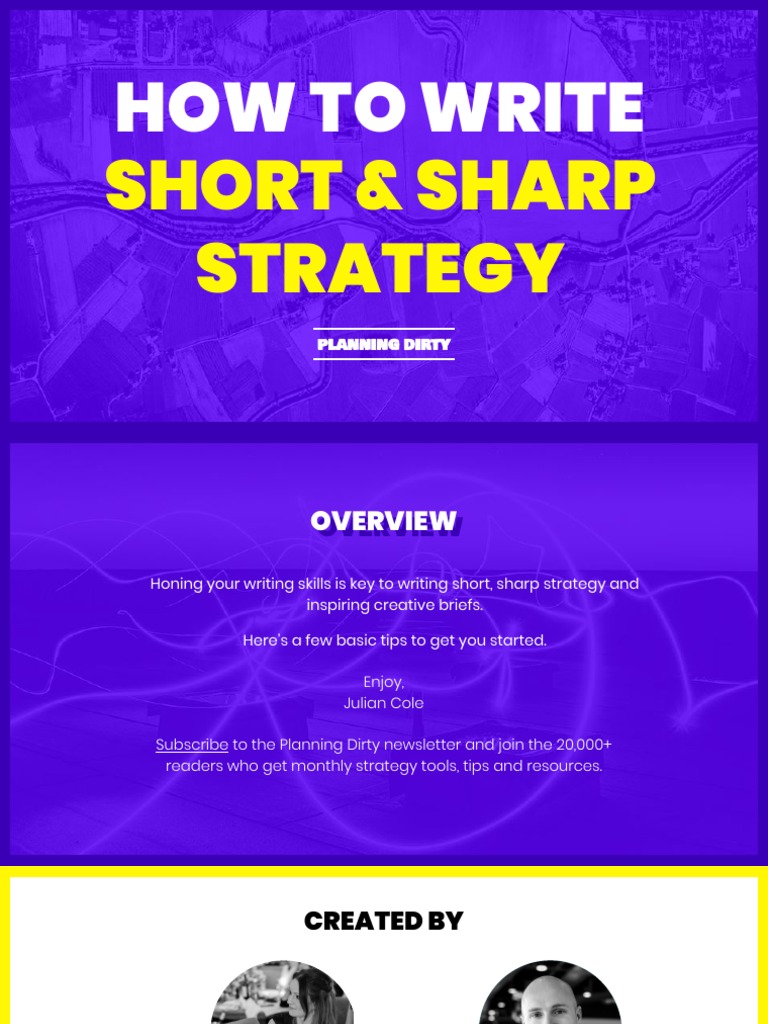 How To Write Short - Sharp Strategy (PD) | PDF