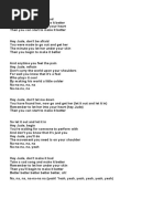 Ride Home - Ben and Ben Lyrics | PDF