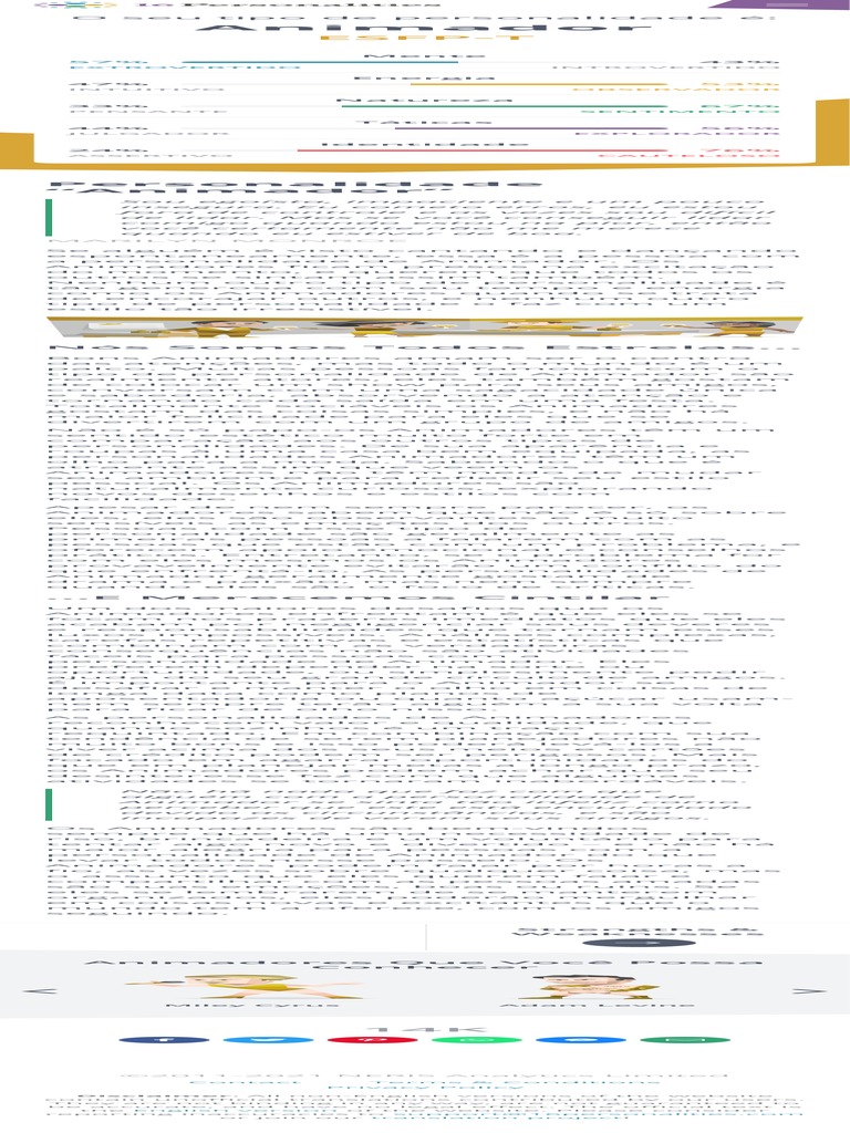 Personalidade "Animador" (ESFP) 16personalities | PDF | Emoções ...