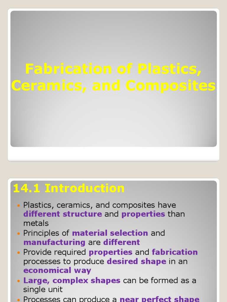 Ceramic Plastics Composites | PDF | Thermoplastic | Glasses