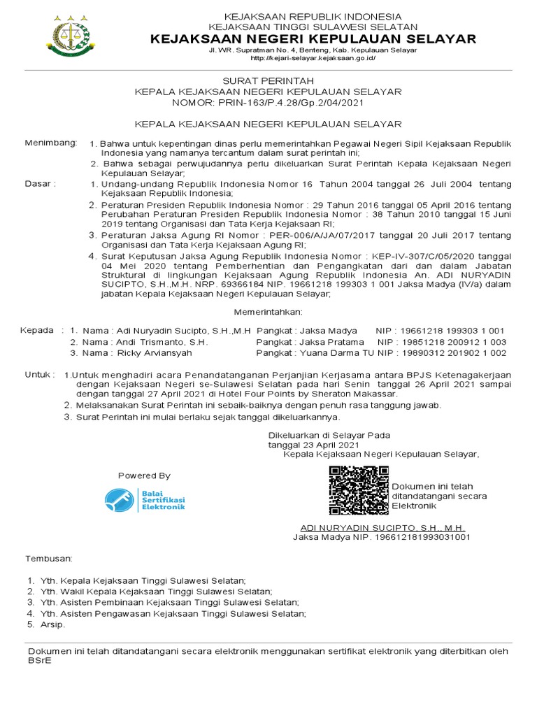 Sprint Mou Bpjs Ketenagakerjaan-Dikonversi | PDF