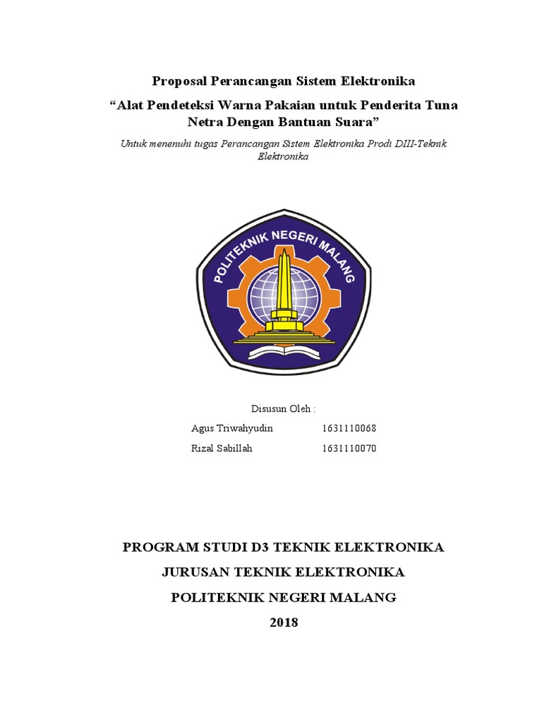 Alat Pendeteksi Warna Baju Untuk Tuna Netra Dengan Bantuan Suara - JOSS | PDF