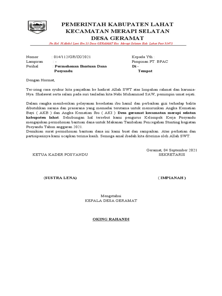 Proposal Posyandu | PDF