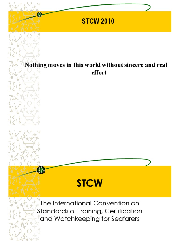 1 STCW Overview | PDF