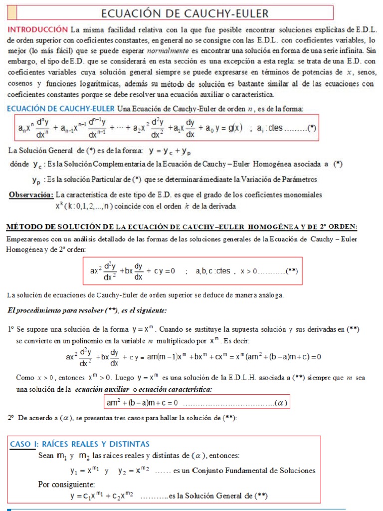 15ED Cauchy-Euler | PDF