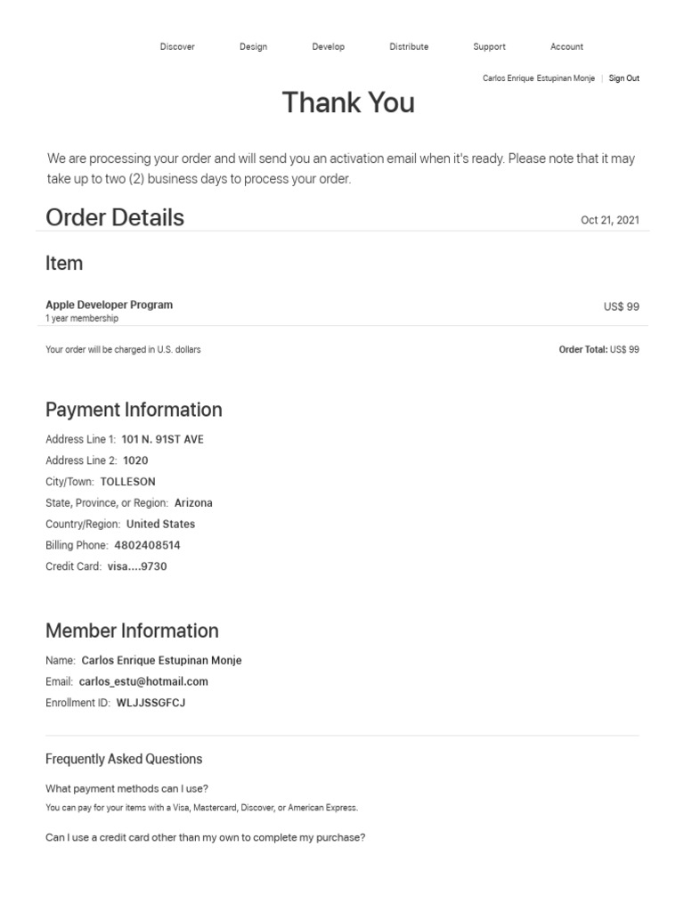 Apple App Payment | PDF