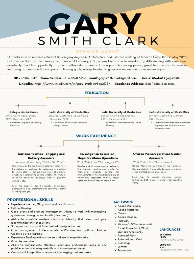 Curriculum Vitae Nuevo Gary Smith Clark. | PDF | Adobe Creative Suite ...