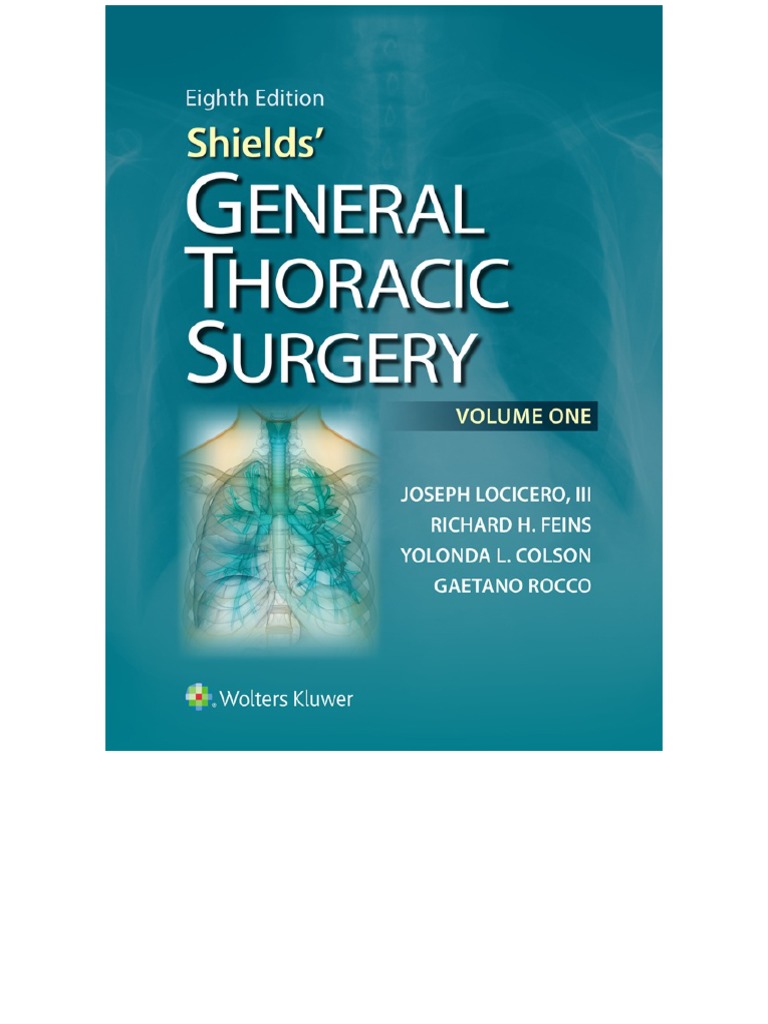 Shield's General Thoracic Surgery | PDF | Cardiothoracic Surgery ...