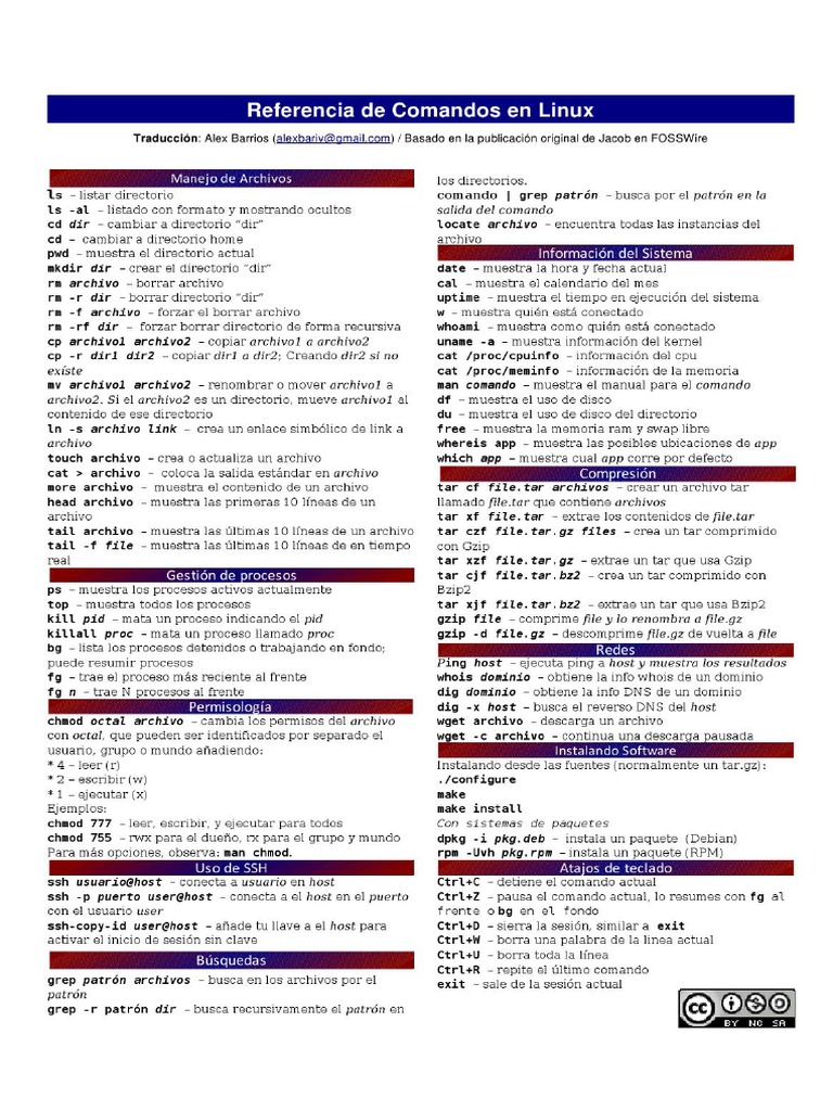 Linux Comandos | PDF