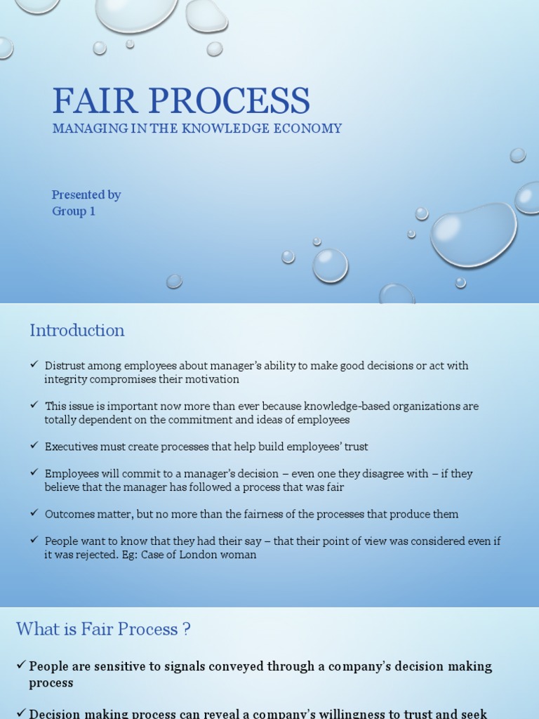 Fair Process: Managing in The Knowledge Economy | PDF | Crime ...