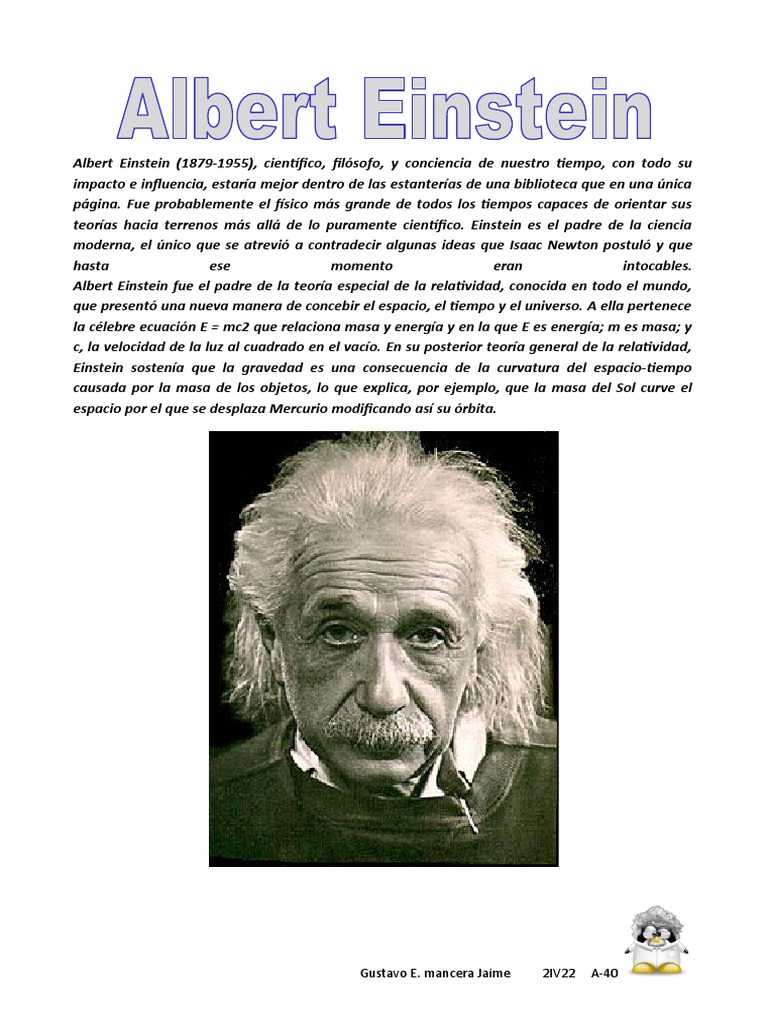 Albert Einstein | PDF | Albert Einstein | Masa