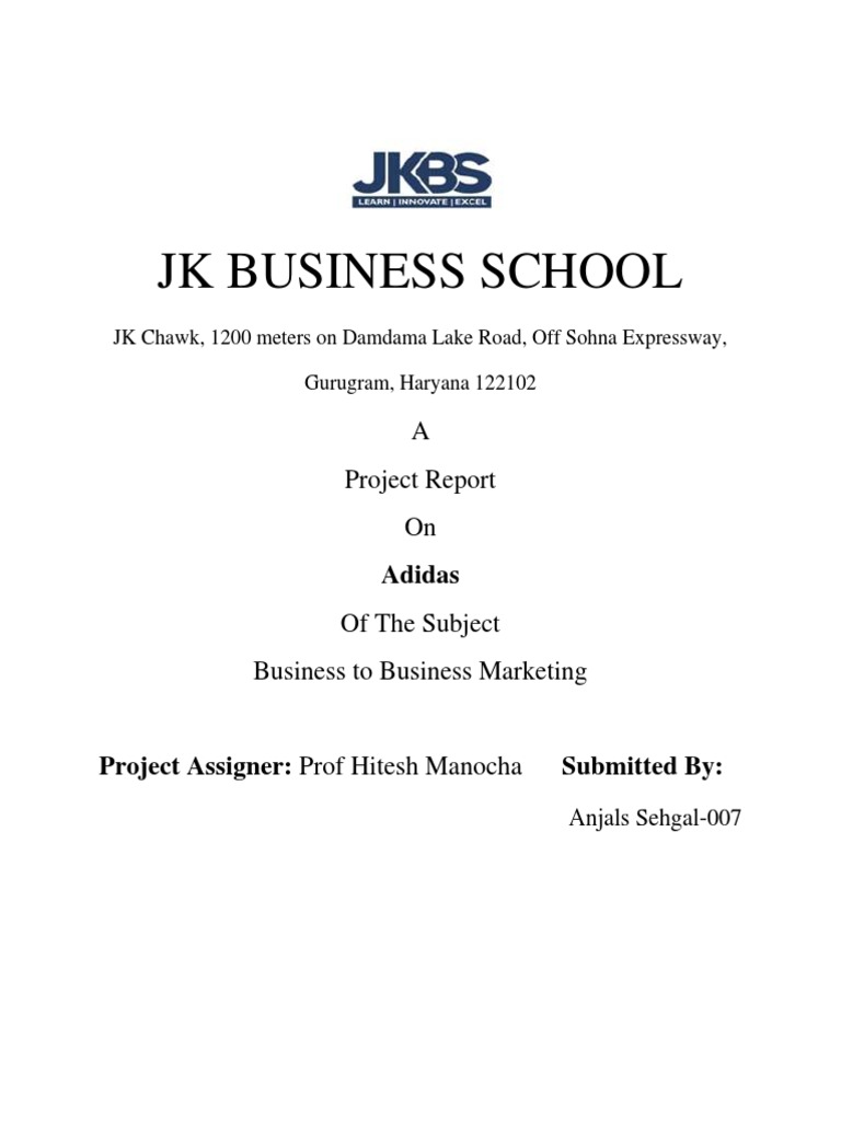 Adidas B2B Marketing Report Focuses on Supply Chain | PDF | Adidas ...