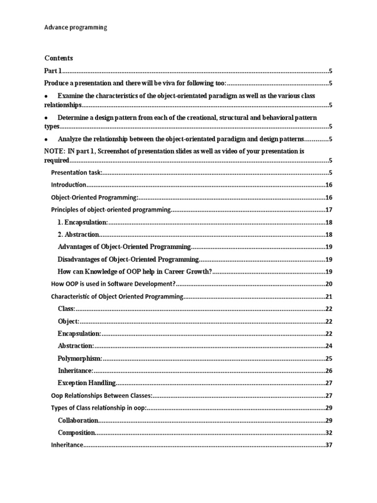 Advanced Programming Download Free Pdf Class Computer Programming Method Computer