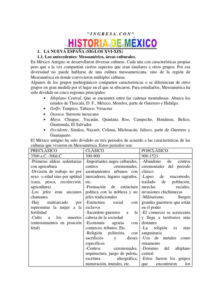 Historia de Mexico 2004 | PDF | Nueva españa | Texas mexicano