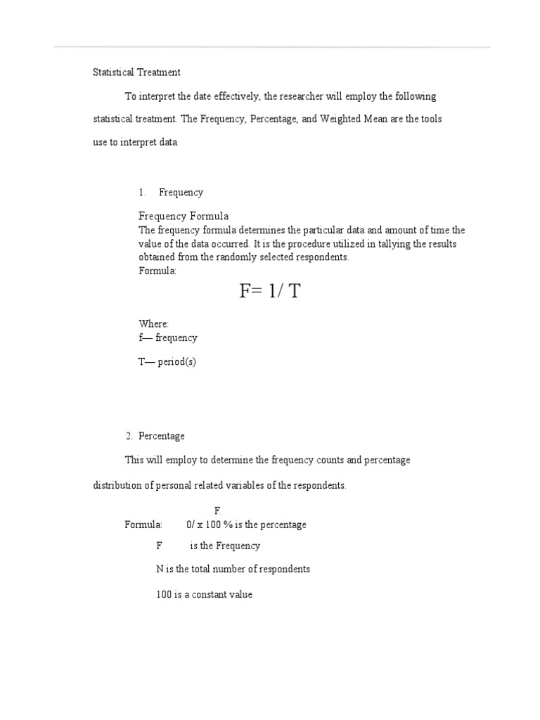 Statistical Analysis of Survey Data: Calculating Frequency, Percentage ...