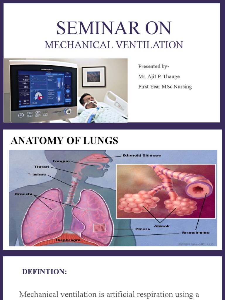 Mechanical Ventilation | PDF | Clinical Medicine | Diseases And Disorders