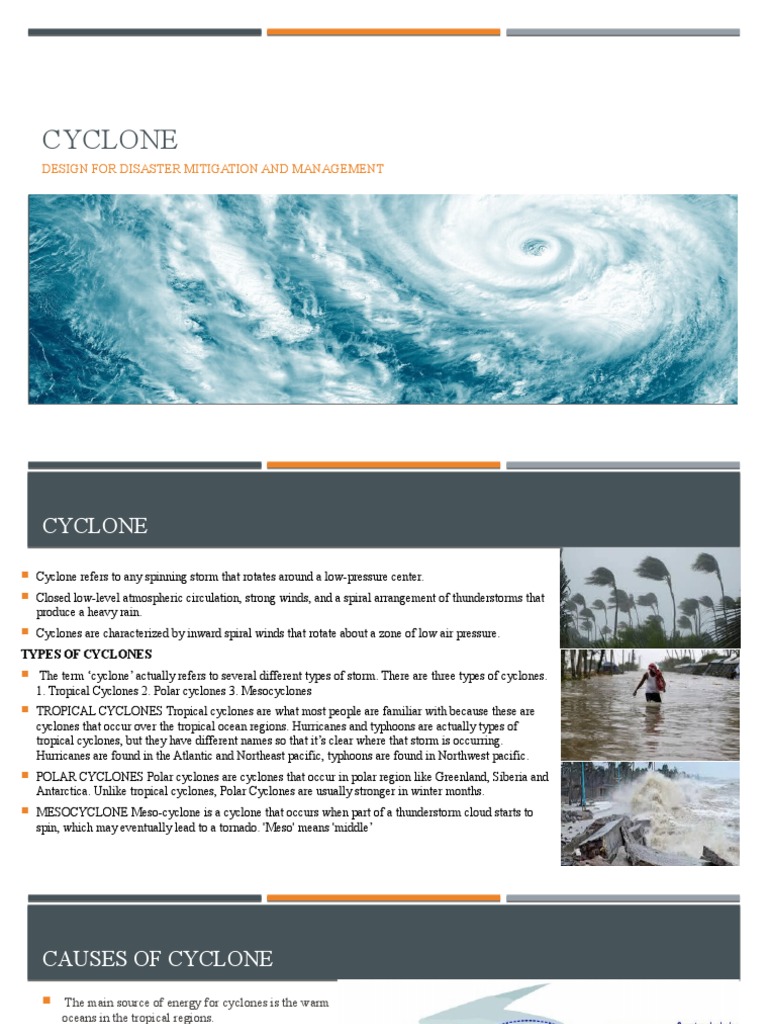 Cyclone: Design For Disaster Mitigation and Management | PDF | Tropical ...
