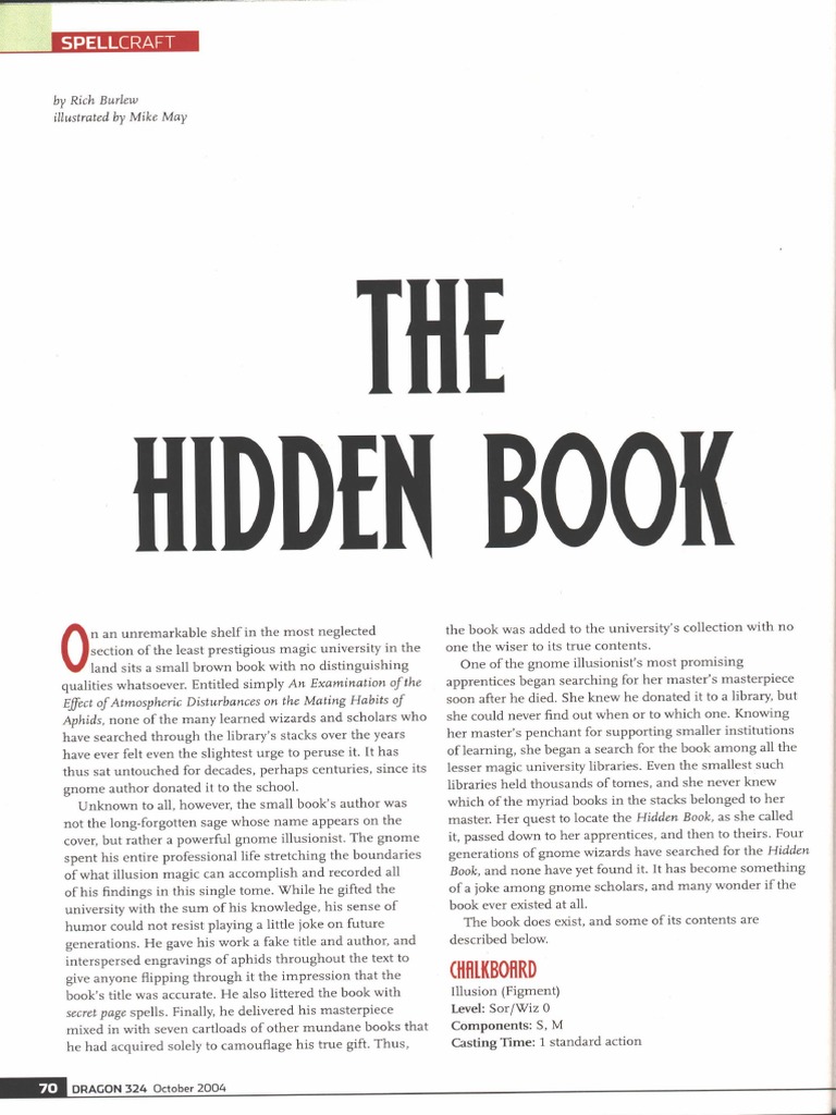 Dragon #324 - The Hidden Book | PDF