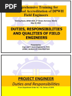 Duties and Responsibilities of DPWH FE | PDF | Specification (Technical ...