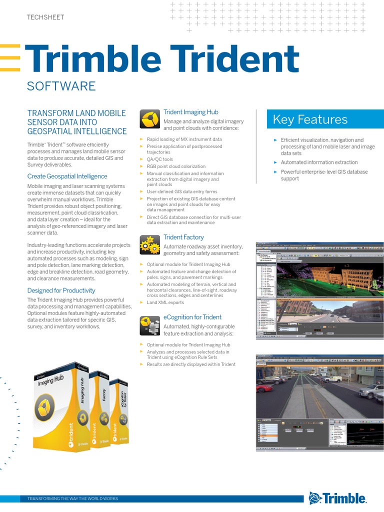 1 - Techsheet - Trimble Trident Software - English A4 - Screen | PDF ...
