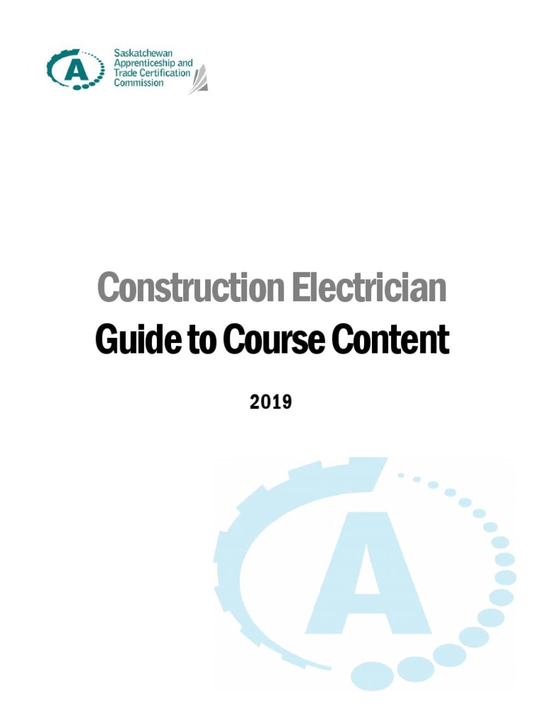 Construction Electrician Course Guide | PDF | Electrician | Apprenticeship