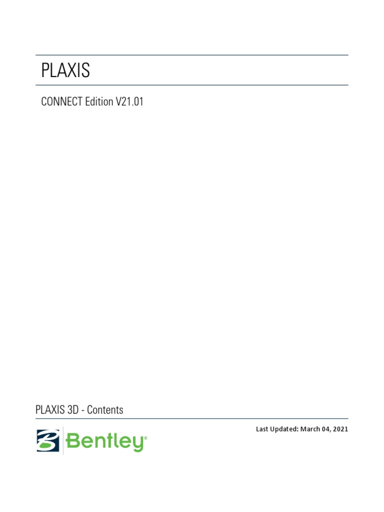 Manual Plaxis 3D V21 | PDF