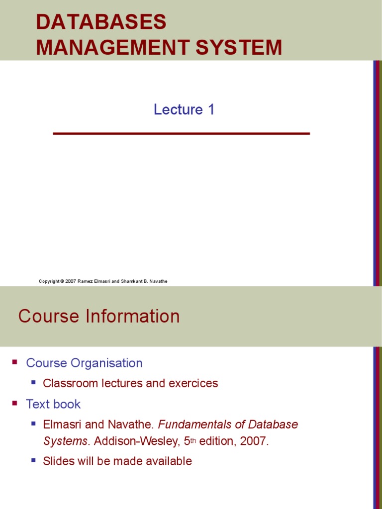 Databases Management System | PDF | Databases | Data Model