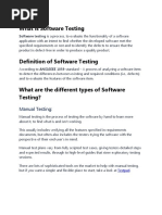 8 Functional Testing Types Explained With Examples | PDF | Software ...